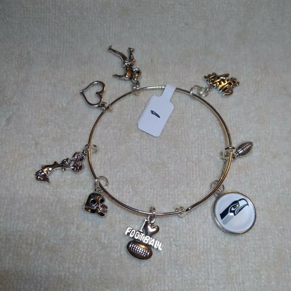 NFL | Jewelry | Seattle Seahawks Nfl Custom Expandable Charm Bracelet ...